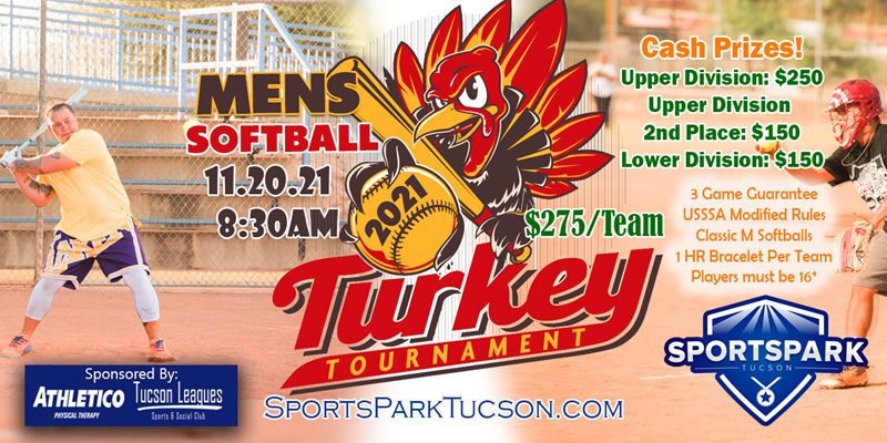 Nov 20th Softball Tournament Men's 10v10 - Sports Park Tucson